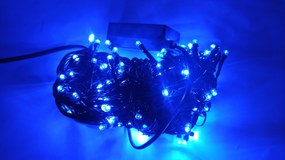 Vnitřní LED vánoční řetěz - modrá, 5m, 50 LED