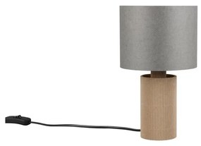 Šedo-béžová stolní lampa (výška 28 cm) Canio – Trio