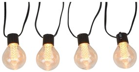 Venkovní inteligentní LED světelný řetěz s 25 žárovkami a aplikací teplá bílá ISORTOQ Beliani