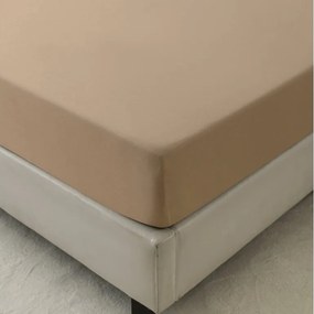 Prostěradlo z mikrovlákna MICROVELLE béžové 90x200 cm