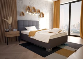Čalouněná postel Grace 120x200 šedá koženka
