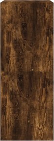 Botník se 2 výklopnými zásuvkami kouřový dub 60 x 42 x 108 cm 3214389