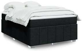 Box spring postel s matrací černá 140 x 190 cm textil 3285472