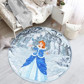 Modrý dětský koberec ø 100 cm Comfort – Mila Home