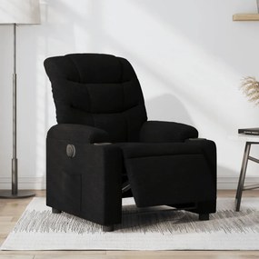 Elektrické polohovací křeslo černé textil 3206629