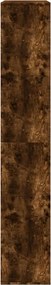Knihovna kouřový dub 100 x 33 x 187,5 cm kompozitní dřevo 3309379