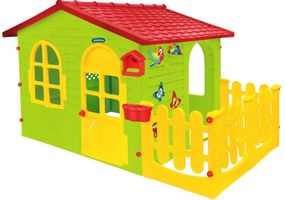 _Ostatní 1_ Zahradní domeček velký plastový 190x118x127cm s plotem a doplňky 12243moc