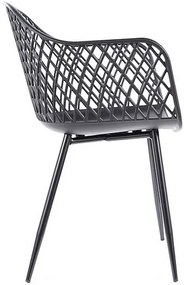 Casarredo Jídelní židle - křeslo HORAL B černá/černá