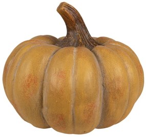 Oranžová antik dekorace dýně Pumpkin Carbassa - Ø 16*12 cm