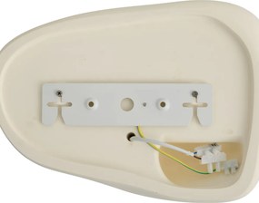 Japandi nástěnná lampa krémová 30cm - Pietra
