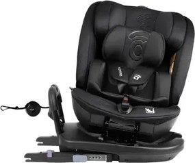Asalvo PANAFIX černá / Autosedačka / 40-150 cm / Otočná 360° / Isofix