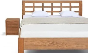 Postel Postelia GEONA Buk 200x200 - Dřevěná postel z masivu, bukové dvoulůžko o šíři masivu 4 cm