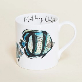 Porcelánový hrnek Matching Outfits Fish 350ml, Anna Wright UK