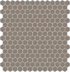 Hisbalit Skleněná mozaika béžová Mozaika 324A SATINATO hexagony 2,3x2,6 (33,33x33,33) cm - HEX324ALH