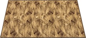 Protiskluzový koberec BRUSH 17 hnědý / béžový