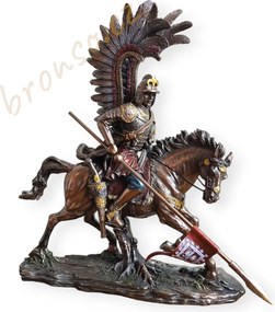 Polský husar na koni – soška Veronese, historická dekorace, WU74521A4