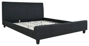 Čalouněná postel Nils 180x200, tmavě šedá, bez matrace