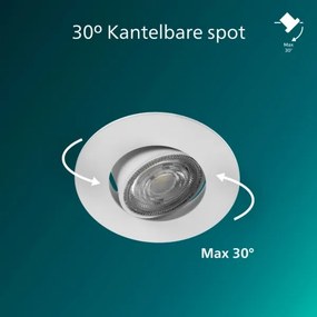 Philips - SADA 3x LED Stmív. podhledové svítidlo CILANTRO LED/5W/230V 2700K bílá