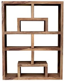 Indický nábytek - Knihovna Tara 140x180x35 z indického masivu palisandr Only stain