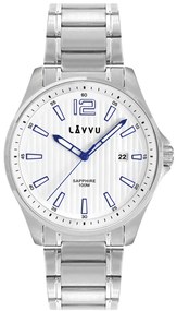 Pánské hodinky se safírovým sklem LAVVU NORDKAPP White LWM0160