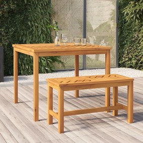 vidaXL Zahradní jídelní stůl 90 x 90 x 74 cm masivní akáciové dřevo [362240]
