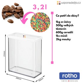 Rotho Dóza na potraviny 3,2l Rotho Loft - JUMBO, bílá - Chci to bez štítku