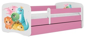Dětská postel Babydreams dinosauři růžová