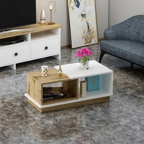 Konferenční stolek Viana White and Oak