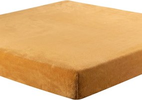Napínací prostěradlo mikroplyš medové