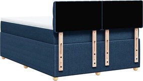 Box spring postel s matrací modrá 160x200 cm textil 3287520