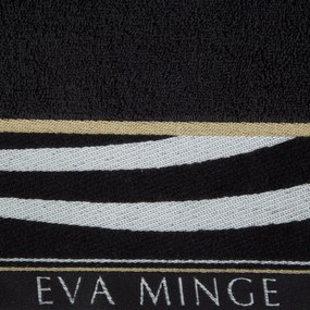 SADA RUČNÍKŮ EVA MINGE2 6KS 50X90 CM ČERNÁ
