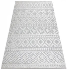 koberec Strukturální SOLE D3851 Boho, diamanty ploché tkaní béžový velikost 200x290 cm | krásné koberce cz