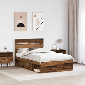 Rám postele Staré dřevo 120 x 200 cm Masivní borové dřevo 3411766