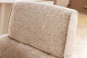 Designová otočná židle Parthenia taupe / hnědá