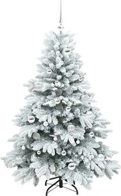 Umělý vánoční stromeček s 150 LED diodami Bílá 150 cm PE a PVC 3397606