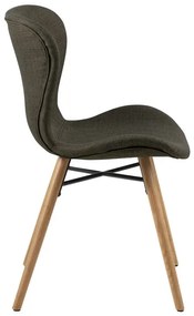 Designová jídelní židle Alejo kaki