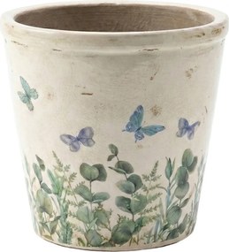 Dekorativní obal na květináč Butterflies Home XL - Ø 21*20 cm