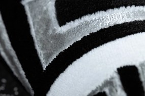 Dywany Łuszczów, Kusový koberec Gloss 2813 87 greek black/grey, 280x370, černobílá, chodba / předsíň