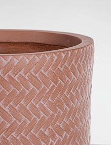 BIZZOTTO Set 4 kulatých květináčů TRESSAGE terakota 0790642