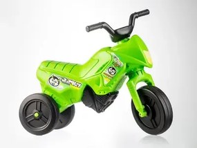 TEDDIES Odrážedlo Enduro Yupee zelené / Plast / výška sedadla 26 cm /