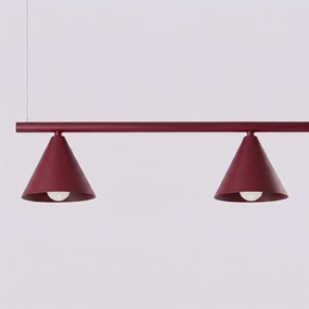 Sollux Lighting Lustr NOX 4L bordó