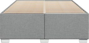 Rám postele bez matrace světle šedý 140 x 200 cm textil 3284478