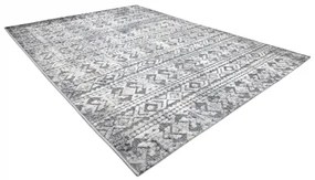 koberec Strukturální SOLE D3732 Aztécký, diamanty ploché tkaní šedá velikost 160x220 cm | krásné koberce cz