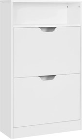 XXXLutz VYKLÁPĚCÍ BOTNÍK, bílá, 60/102/24 cm Boxxx - Online Only šatny & botníky - 002543047901