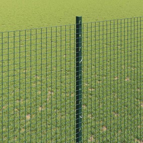 Svařovaná drátěná plotovina s tyčkami 25 x 1,5 m Zelená 3336492