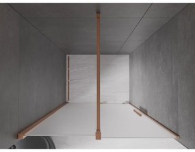 Mexen Velar, posuvné sprchové dveře do otvoru 100 cm, 8mm sklo námraza, měděná matná, 871-100-000-31-65