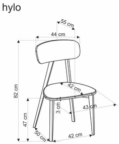 Jídelní židle HYLO HALMAR
