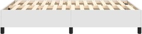 Rám postele s boxspringem bílý 120 x 200 cm umělá kůže 3121036