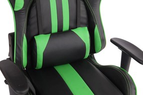 Kancelářská židle Limit XM umělá kůže – černá/zelená