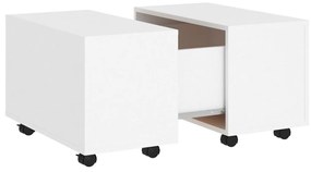 Konferenční stolek bílý 60 x 60 x 38 cm dřevotříska - Default Title